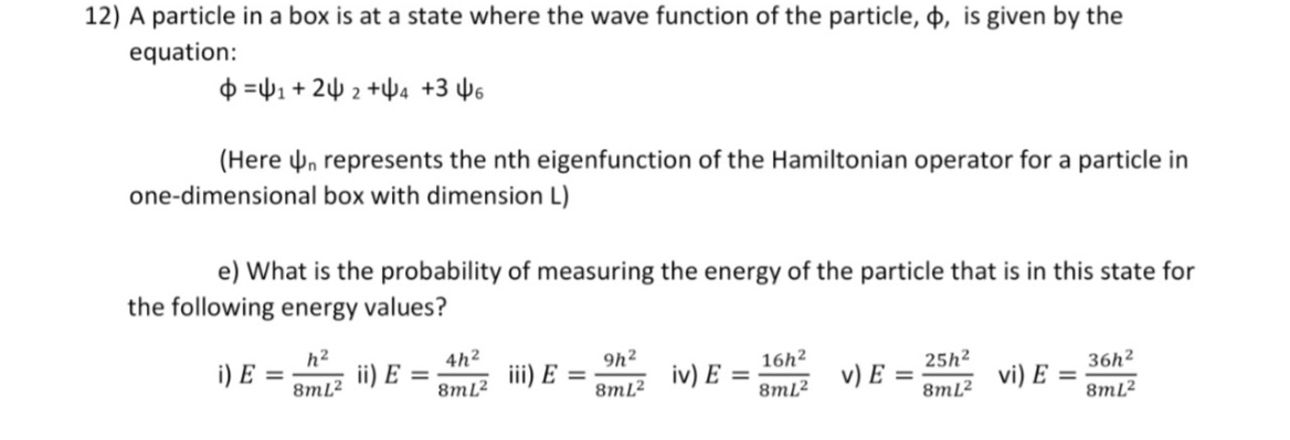 Solved A particle in a box is at a state where the wave | Chegg.com