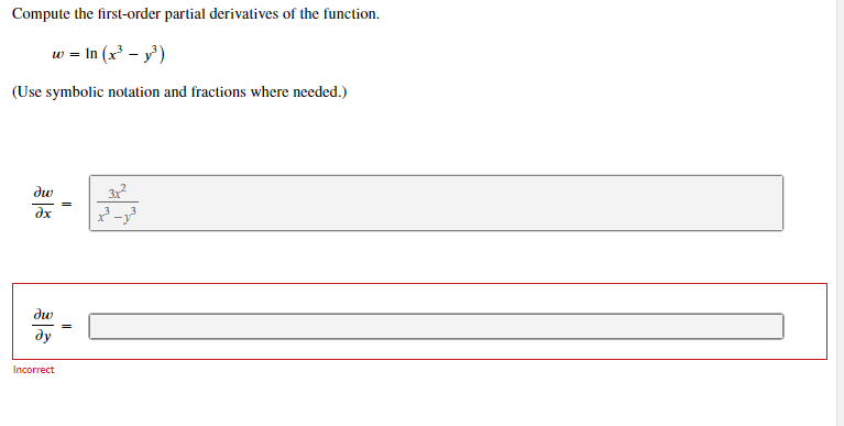Solved Compute the first-order partial derivatives of the | Chegg.com