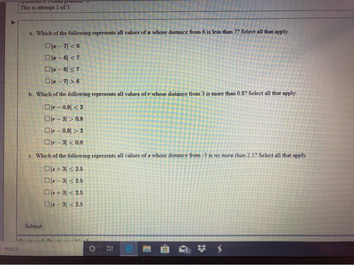 Solved This is attempt 1 of 3 is less than 77 Select all | Chegg.com