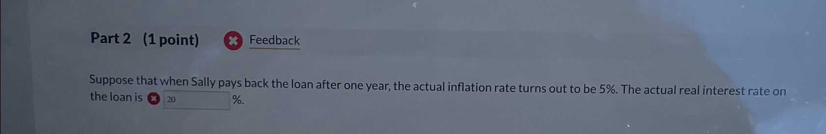 Solved Part 2 (1 ﻿point)FeedbackSuppose that when Sally pays | Chegg.com