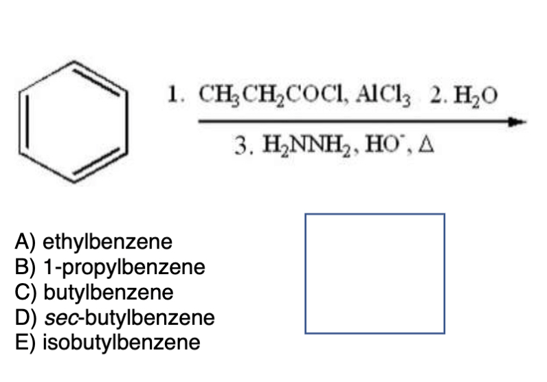 Solved What is the product(s) ﻿of the following reaction?A) | Chegg.com