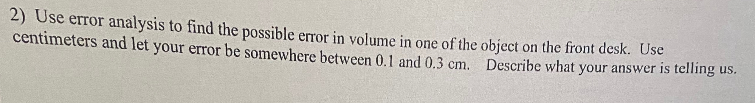 Solved Use error analysis to find the possible error in | Chegg.com
