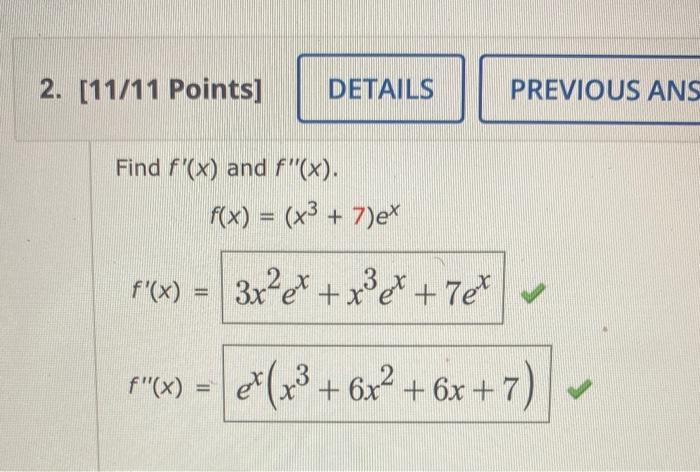 Solved Find f′(x) and f′′(x) | Chegg.com