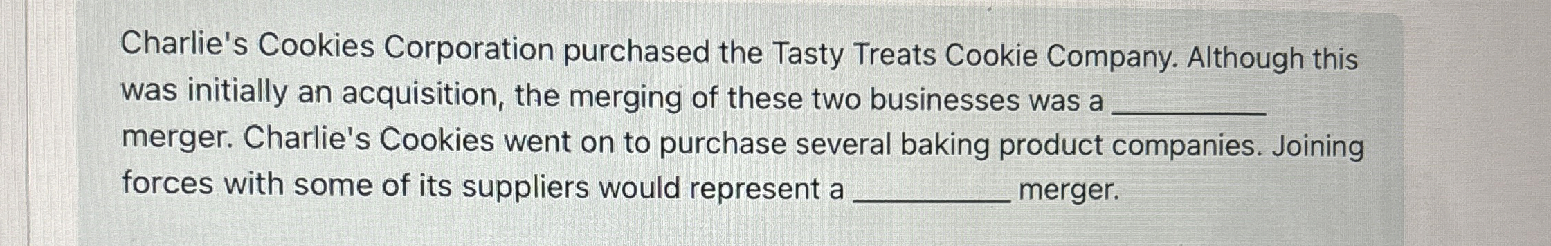 Solved Charlie's Cookies Corporation purchased the Tasty | Chegg.com