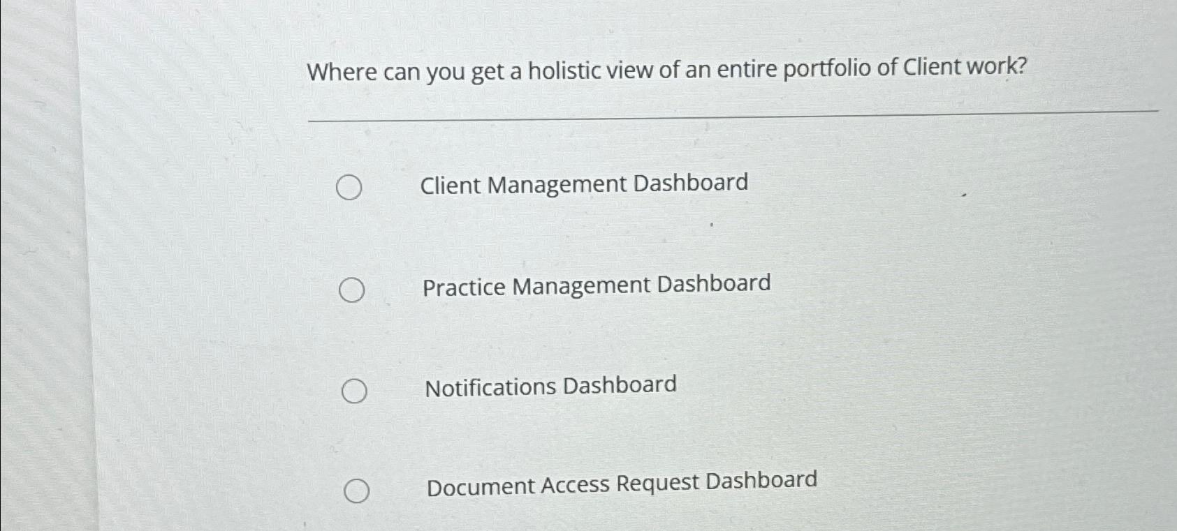 Solved Where can you get a holistic view of an entire | Chegg.com