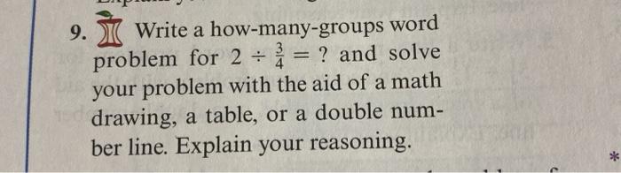 Solved Write a how-many-groups word problem for 4 = } = ? | Chegg.com