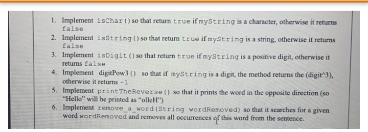 Solved 1. Implement ischar() so that return true if myString | Chegg.com