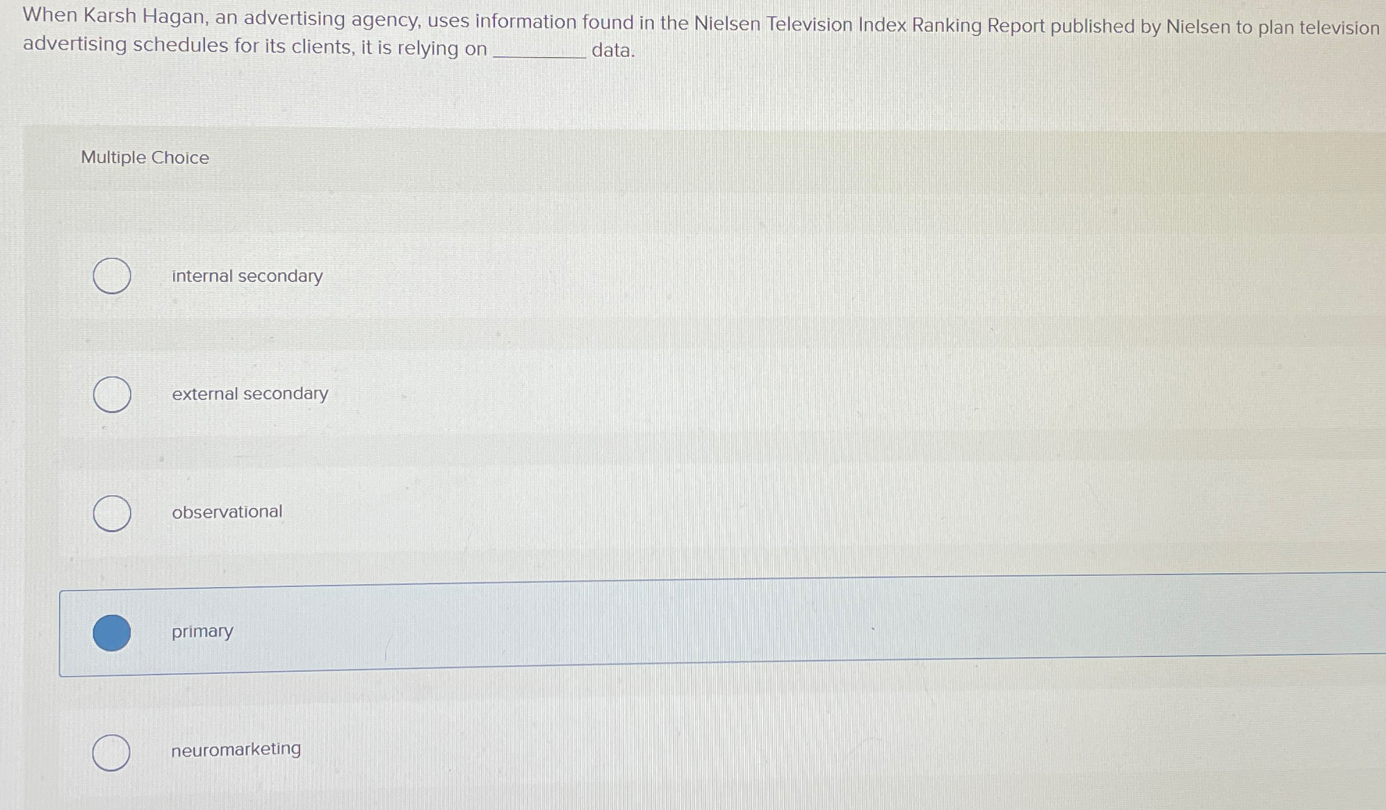 Solved When Karsh Hagan, an advertising agency, uses | Chegg.com