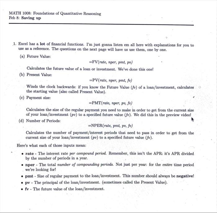 Solved MATH 1008: Foundations of Quantitative Reasoning Feb | Chegg.com