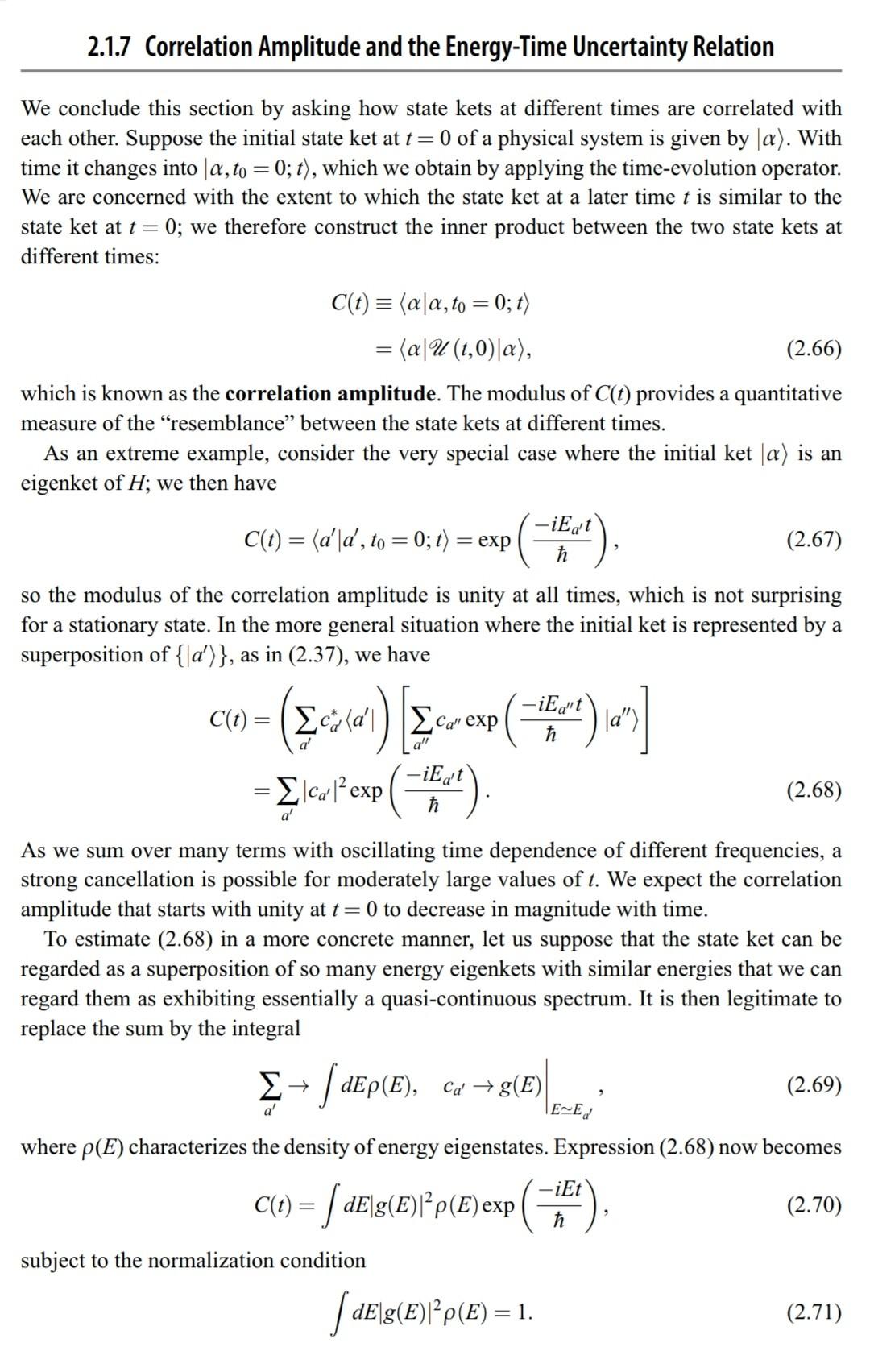 2.1.7 Correlation Amplitude and the Energy-Time | Chegg.com