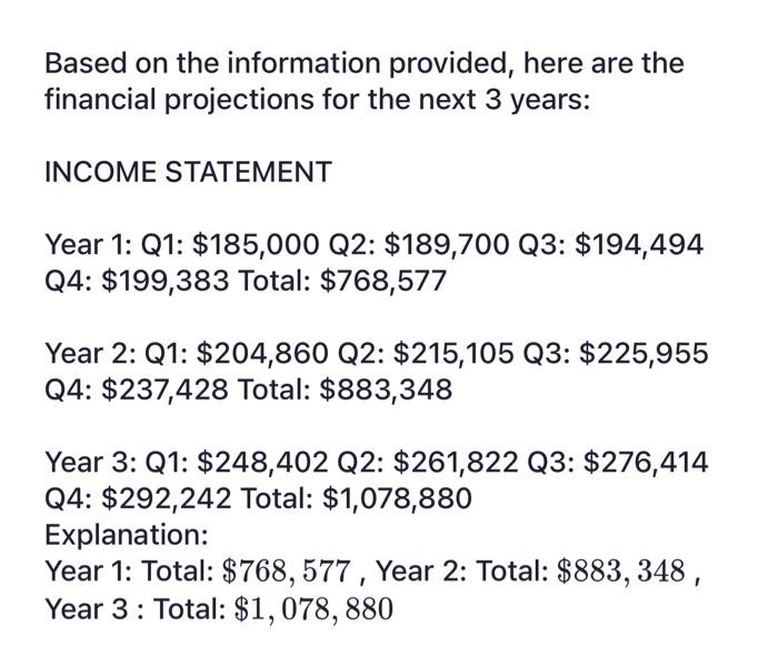 Based on the information provided, here are the | Chegg.com
