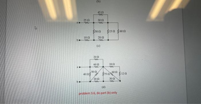 Solved (b) problem 3.6, do part (b) only | Chegg.com