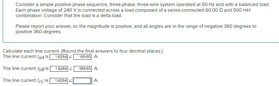 Solved Consider a simple positive phase sequence, | Chegg.com