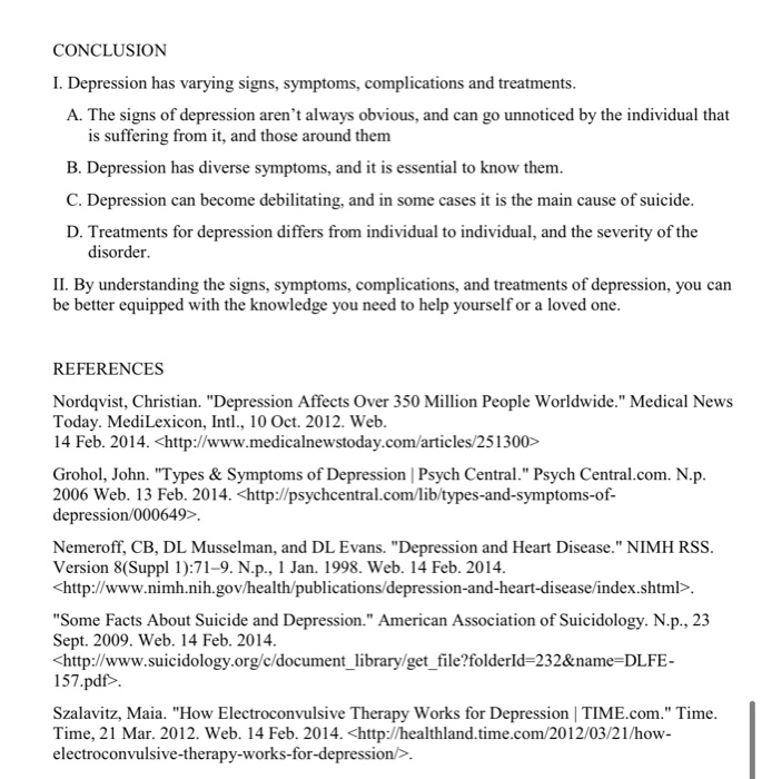 The assignment is to prepare a Preparation Outline | Chegg.com