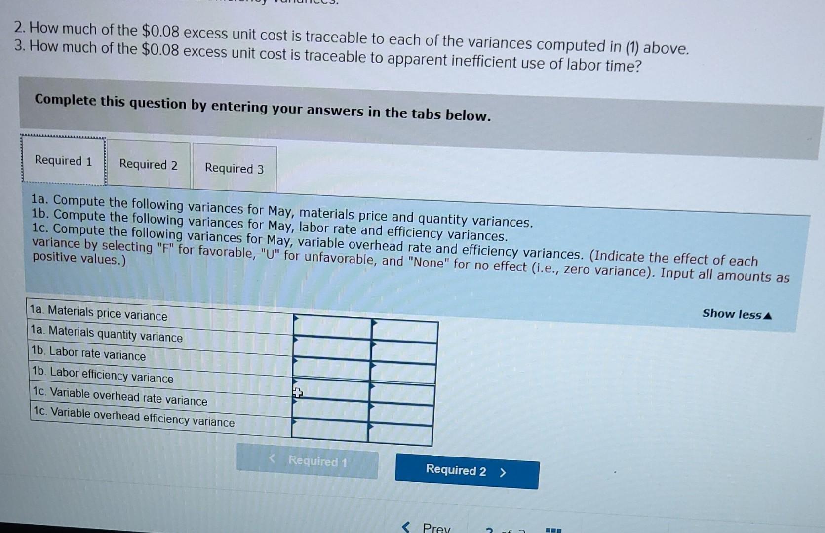 Solved Problem 10-13 (Static) Basic Variance Analysis; the | Chegg.com