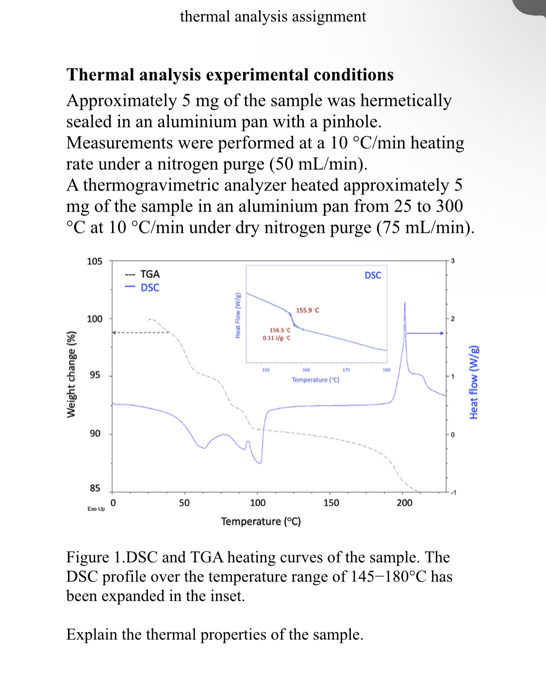 Solved thermal analysis assignmentThermal analysis | Chegg.com