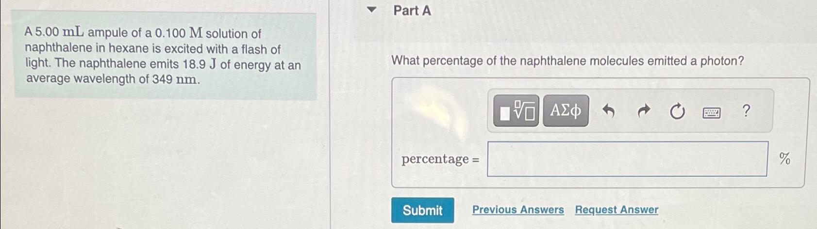 Solved Part AA 5.00mL ﻿ampule of a 0.100M ﻿solution of | Chegg.com