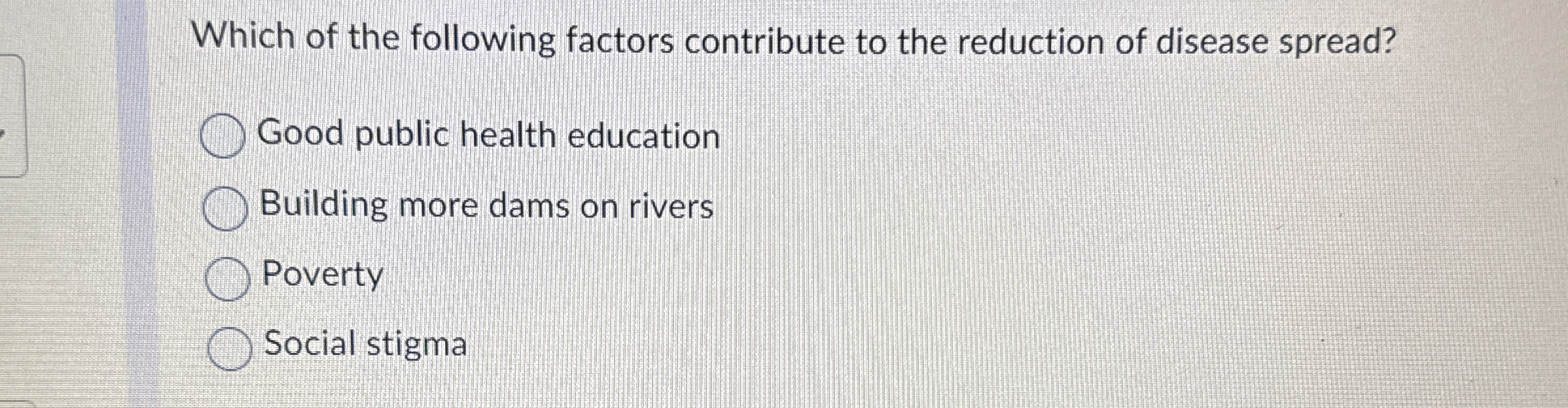 Solved Which of the following factors contribute to the | Chegg.com