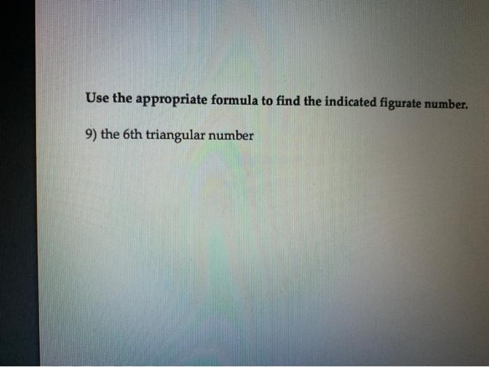 Solved Use the appropriate formula to find the indicated | Chegg.com