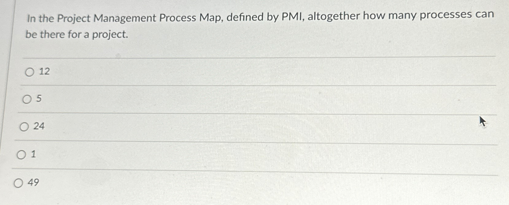 Solved In the Project Management Process Map, defined by | Chegg.com