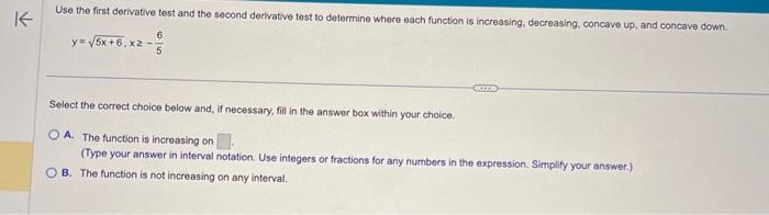 Solved Use the first derivative test and the second | Chegg.com