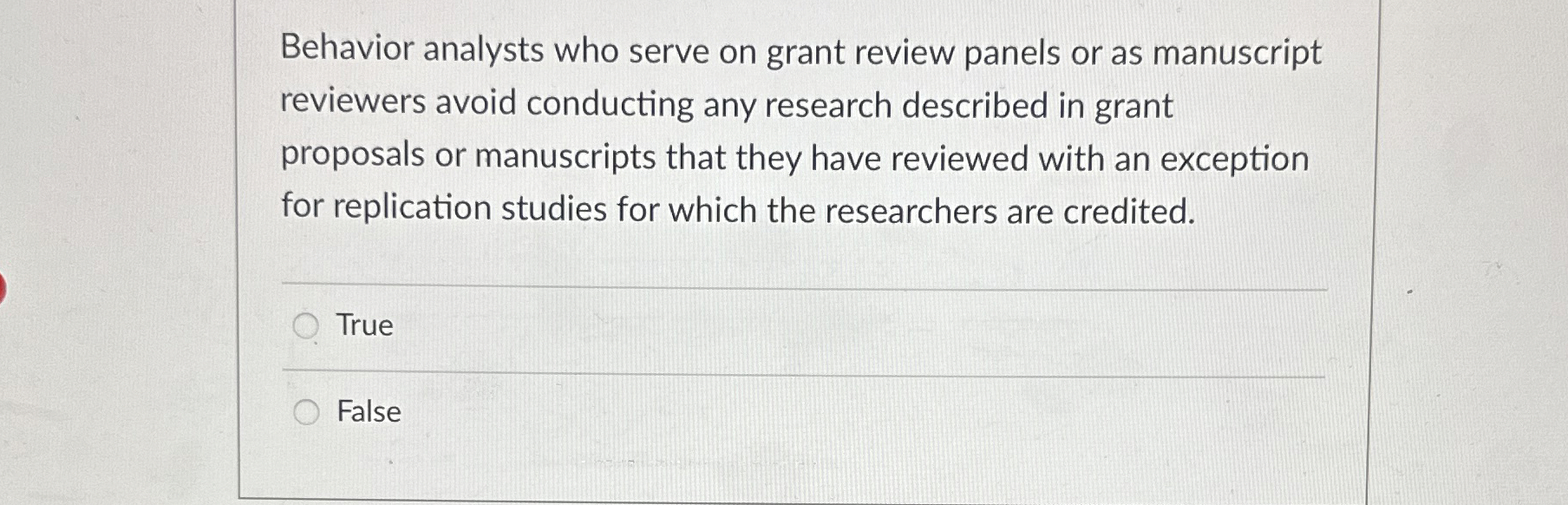 Solved Behavior analysts who serve on grant review panels or | Chegg.com