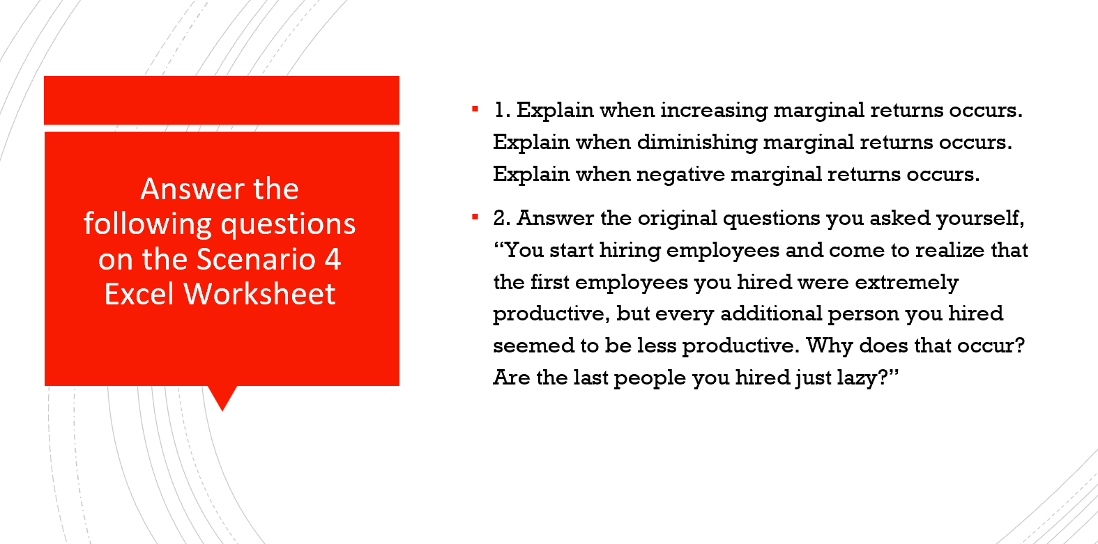 Solved Answer the following questions on the Scenario 4 | Chegg.com