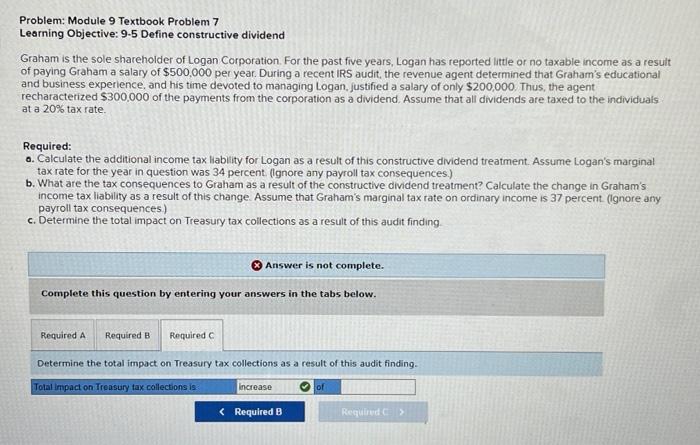 Solved Problem: Module 9 Textbook Problem 7 Learning | Chegg.com