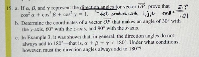 Solved prove that 15. a. If a, ß, and y represent the | Chegg.com