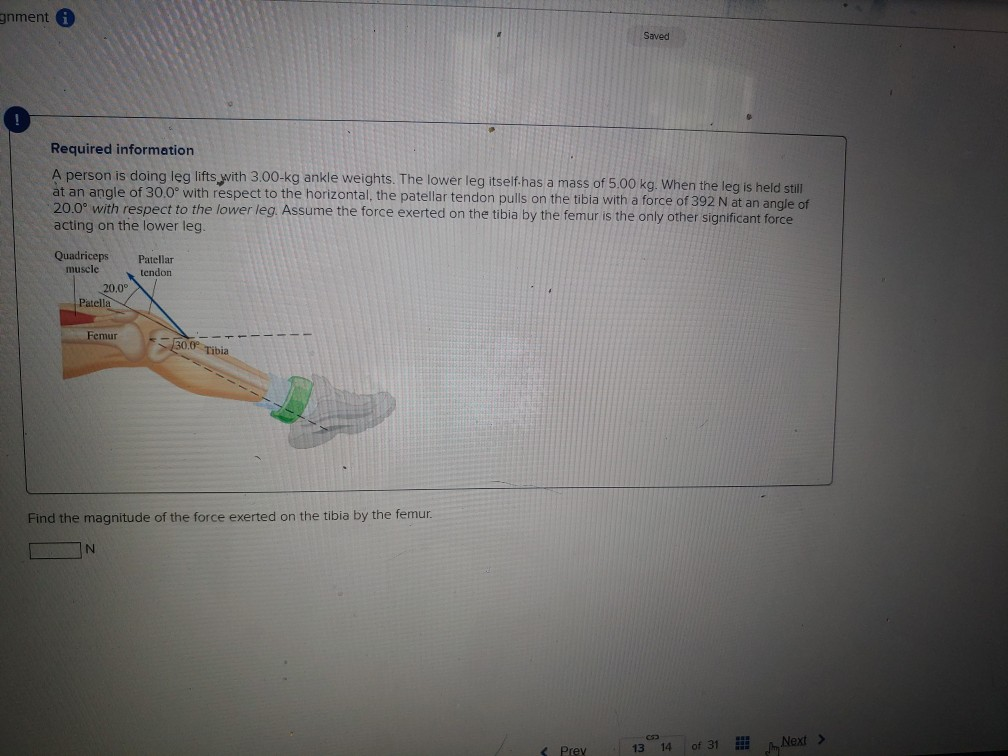 Solved gnment i Saved Required information A person is doing | Chegg.com