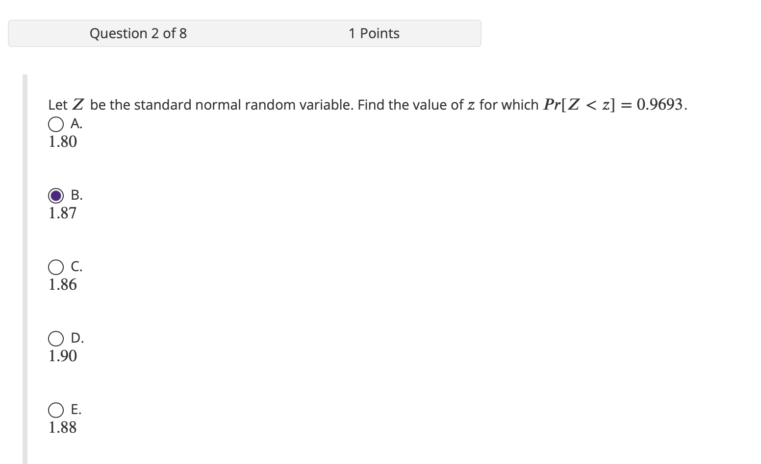 Solved Let Z ﻿be The Standard Normal Random Variable Find 