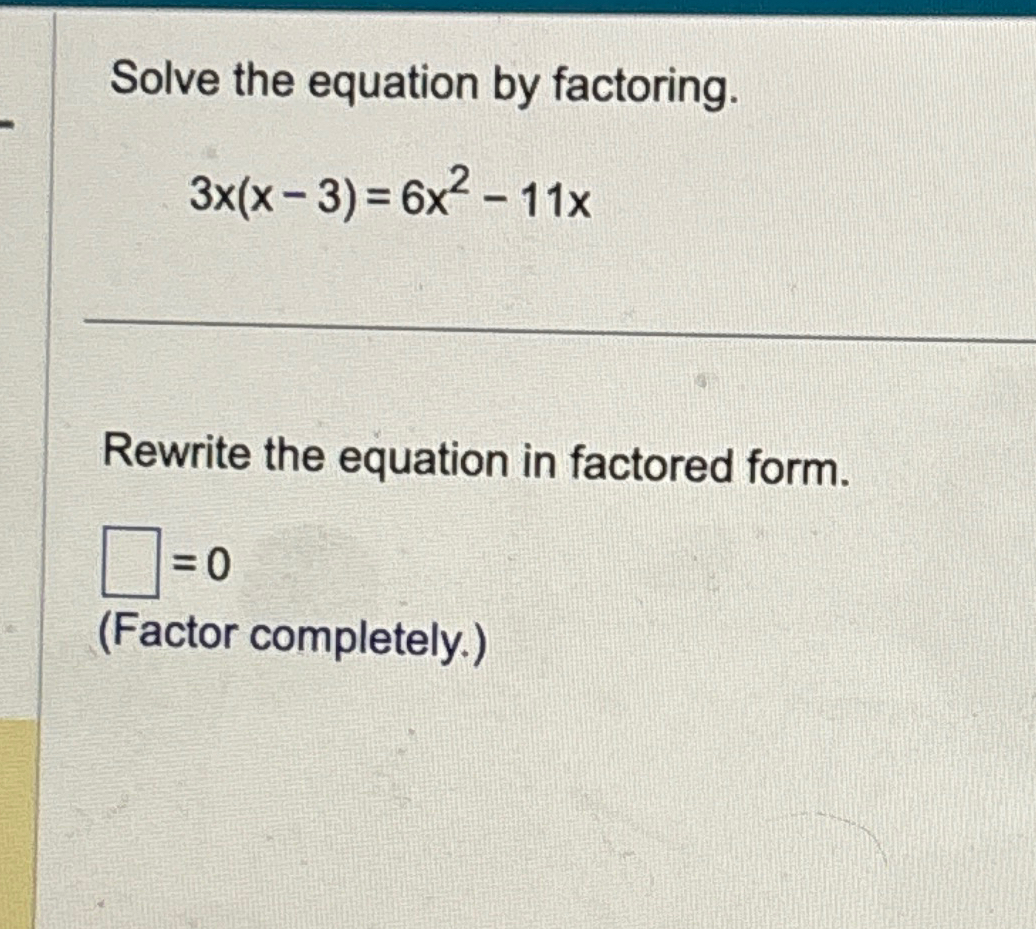Solved Solve the equation by | Chegg.com