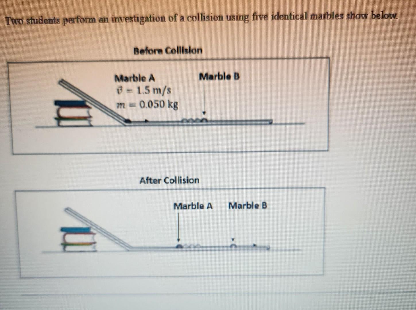 Two students perform an investigation of a collision | Chegg.com