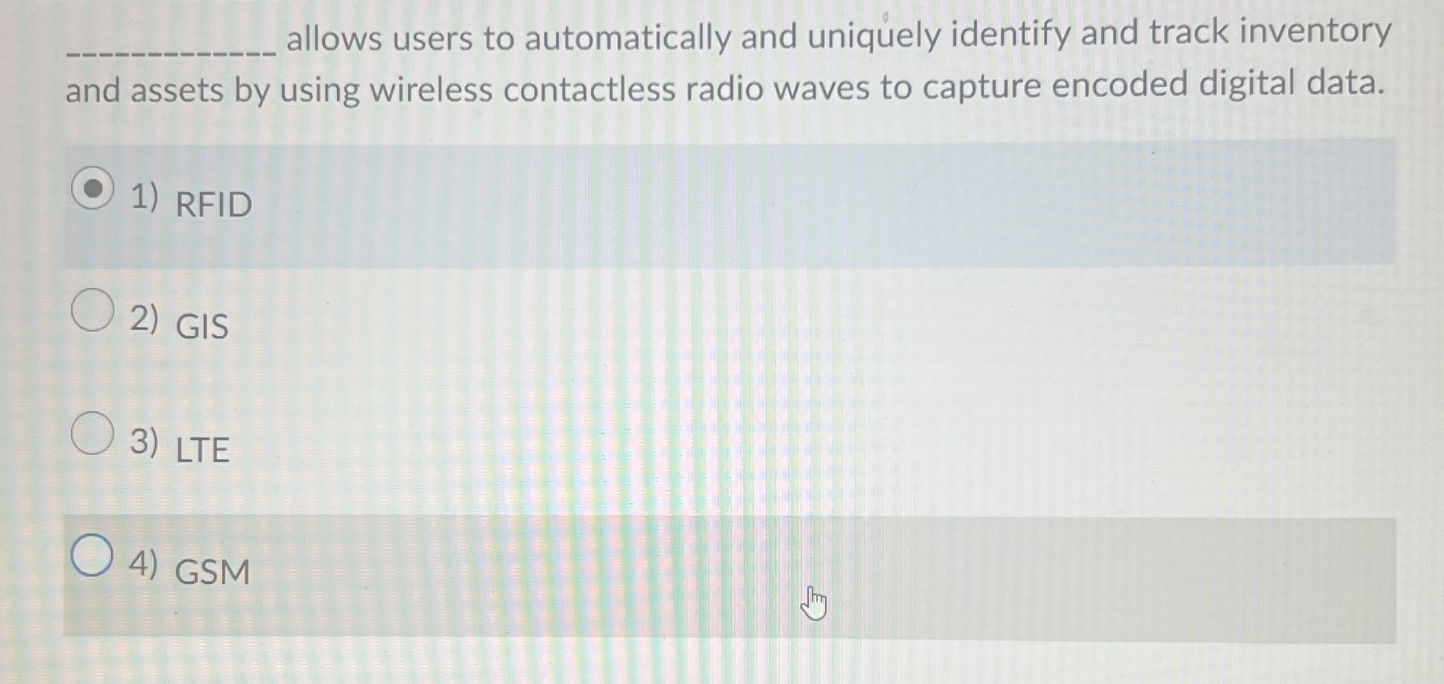 Solved q, ﻿allows users to automatically and uniquely | Chegg.com