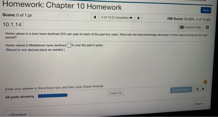 Solved Save Homework Chapter 10 Homework Score 0 Of 1 Pt 4