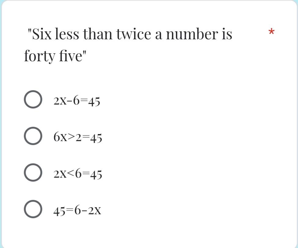 "the square of the difference of two * numbers" | Chegg.com