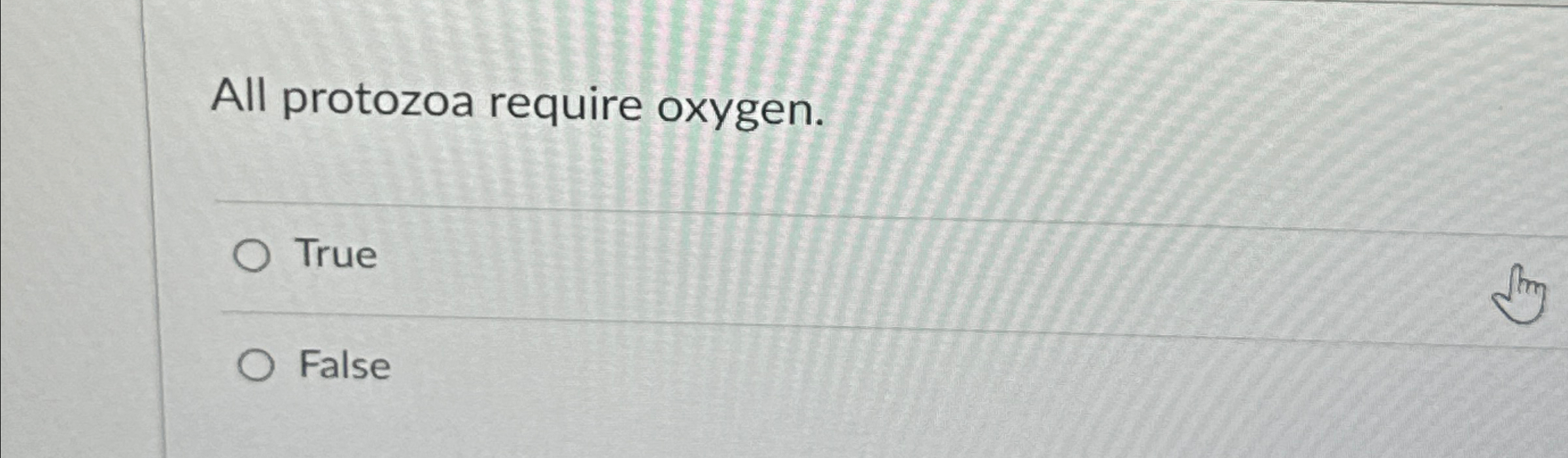 Solved All protozoa require oxygen.TrueFalse | Chegg.com