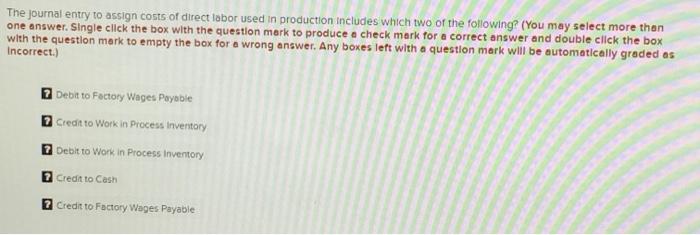 Solved The journal entry to assign costs of direct labor | Chegg.com