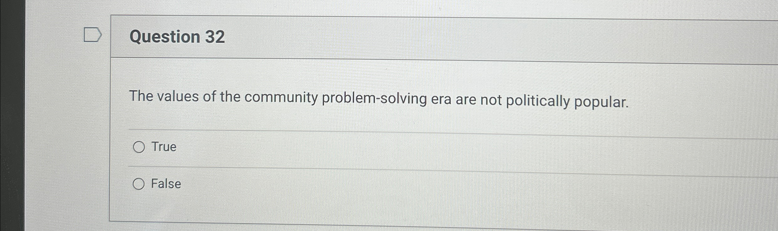 Solved Question 32The values of the community | Chegg.com