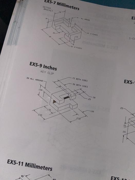 Solved EX5-7 Millimeters EX5-8 Millimeters EX5-10 | Chegg.com