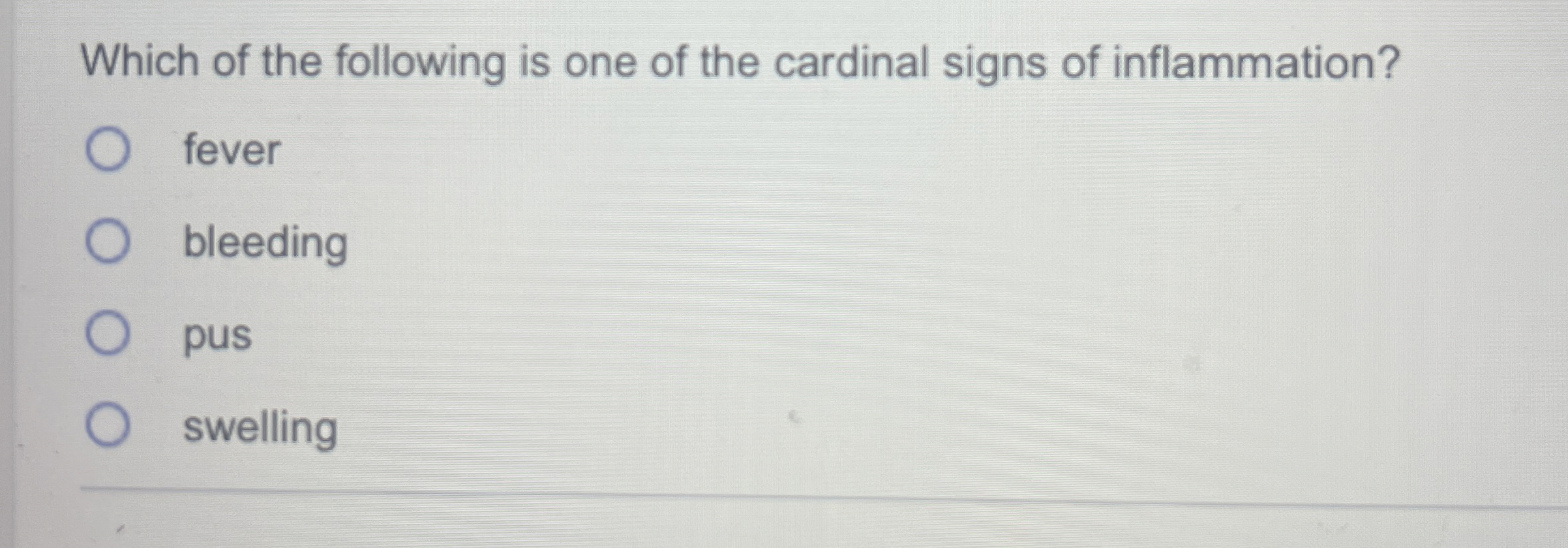 Solved Which of the following is one of the cardinal signs | Chegg.com