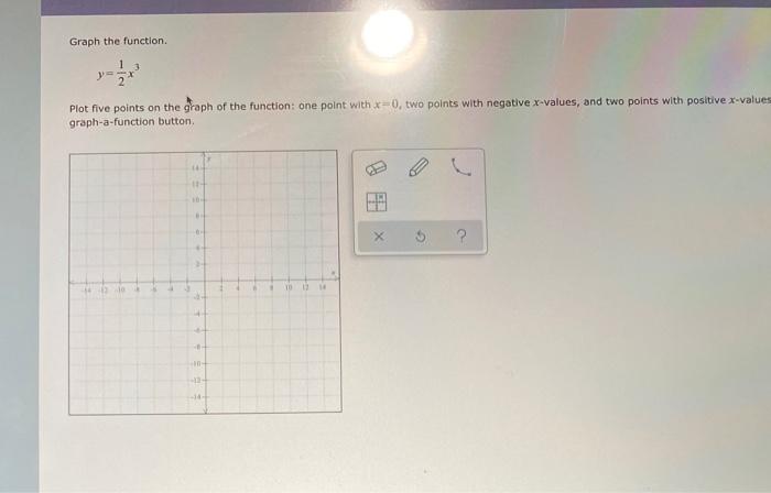 Solved Graph the function. 13 X 2 Plot five points on the | Chegg.com