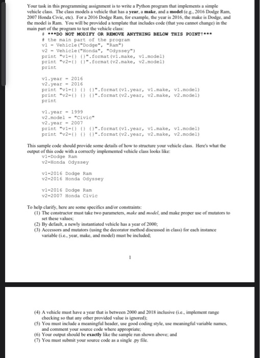 Solved Your task in this programming assignment is to write | Chegg.com
