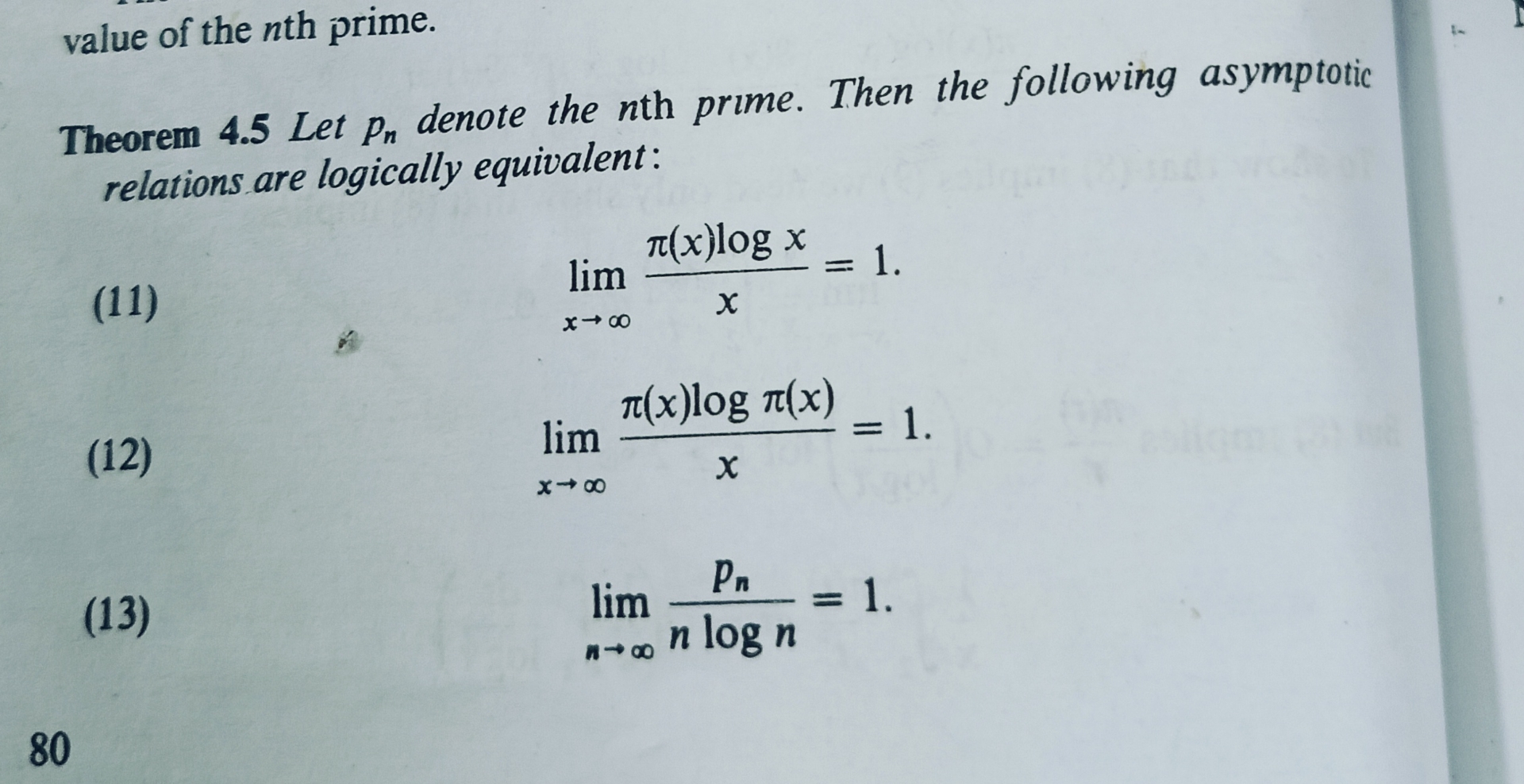 Solved value of the nth prime.Theorem 4.5 ﻿Let pn ﻿denote | Chegg.com
