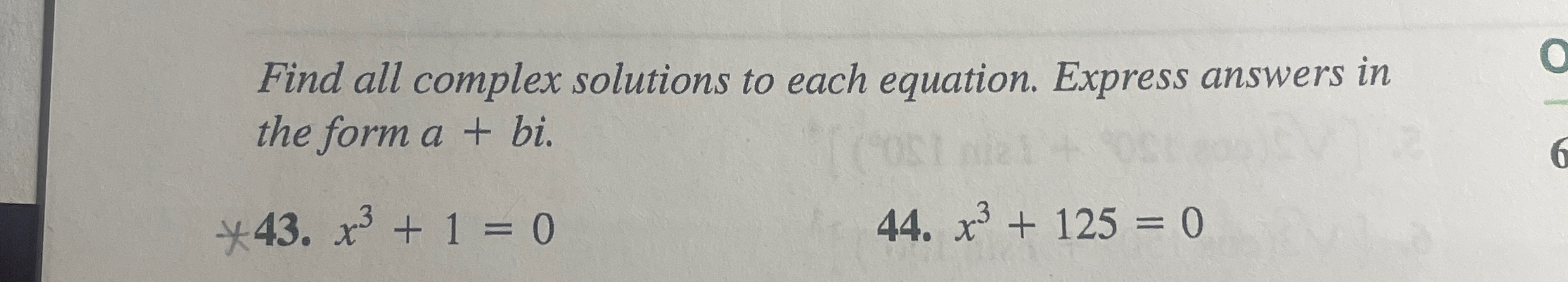 Find all complex solutions to each equation. Express | Chegg.com
