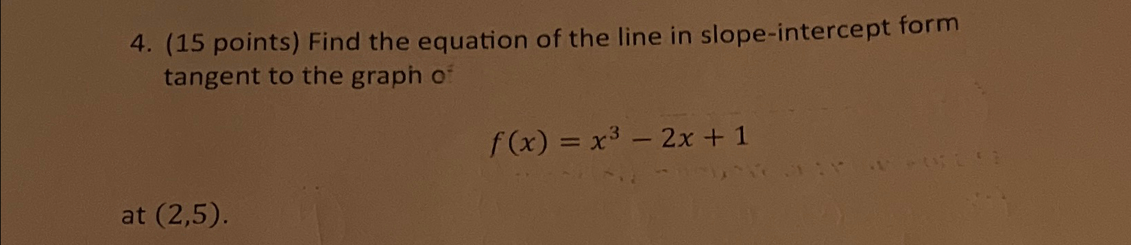 Solved (15 ﻿points) ﻿Find the equation of the line in | Chegg.com