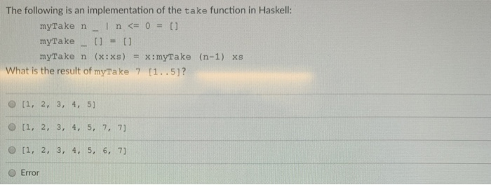 The following is a Haskell implementation of the | Chegg.com