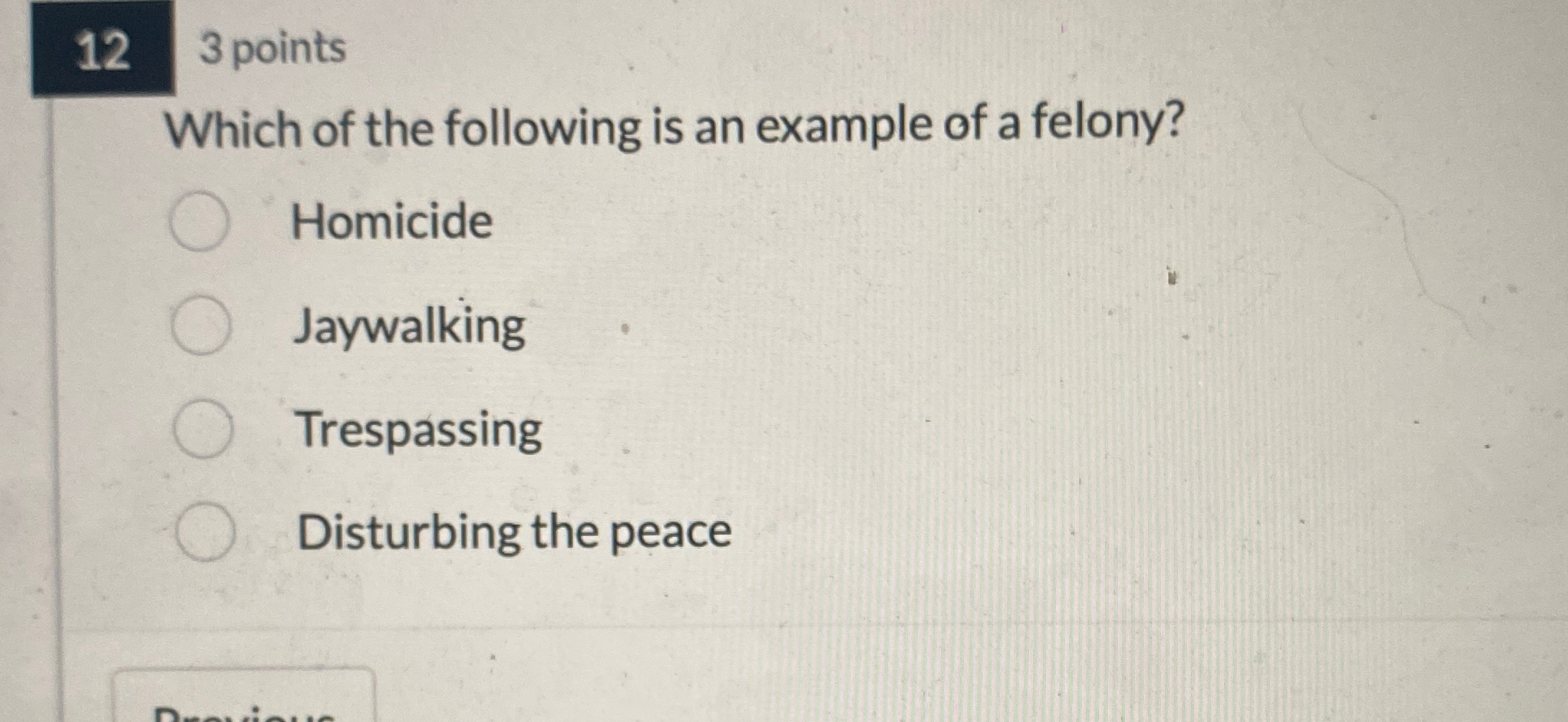 Solved 123 ﻿pointsWhich of the following is an example of a | Chegg.com