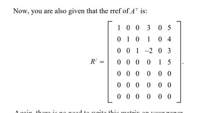 Solved a. 4. Orthogonal Complements. We will use the same | Chegg.com