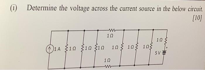 Solved (1) Determine the voltage across the current source | Chegg.com